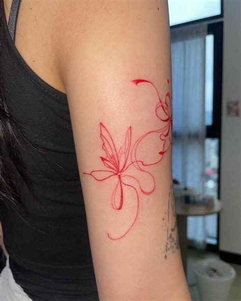 34 Remarkable Red Spider Lily Tattoos To Create A Web Of Beauty