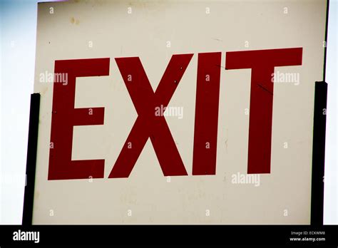 Exit Sign Red Hi Res Stock Photography And Images Alamy