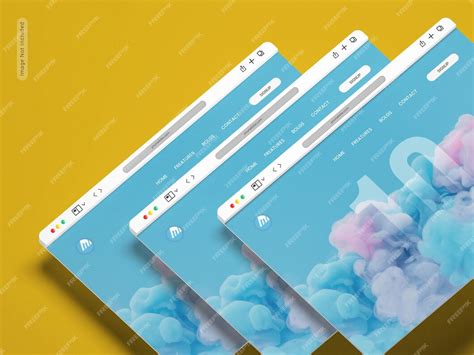 Premium Psd Computer Browser Mockup