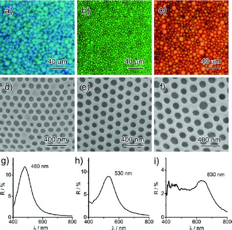 A C Optical Microscopic Images D F Sem Images And G I Reflection