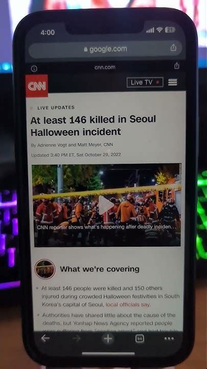 قتلى وجرحى بالمئات في كوريا الجنوبية أثناء احتفالات الهالوين Youtube