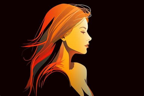 Premium Vector Bold Sleek Graphical Minimalist Female Profile Design