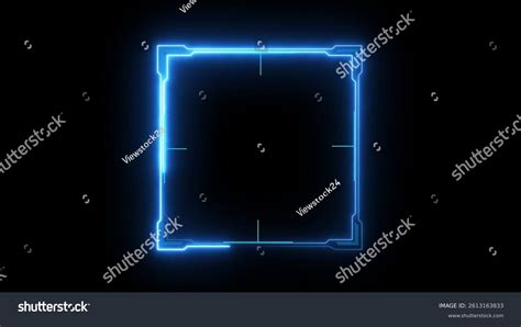Looping Square Hud Ui Radar Display Stock Illustration 2613163833
