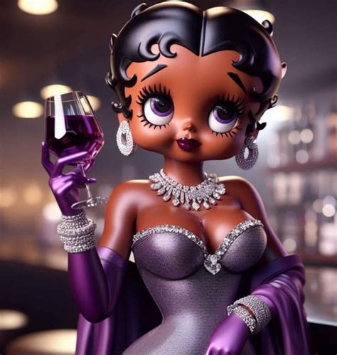 Betty Boop In Purple Rpurple