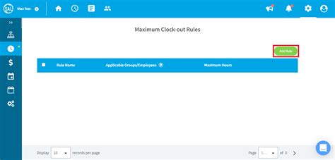 maximum clock out rules