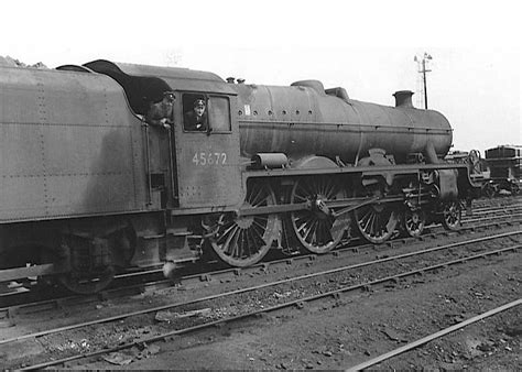 Rugby Station Ex Lms 5p 4 6 0 Jubilee Class No 45672 Anson Stands Simmering Outside Of Rugby