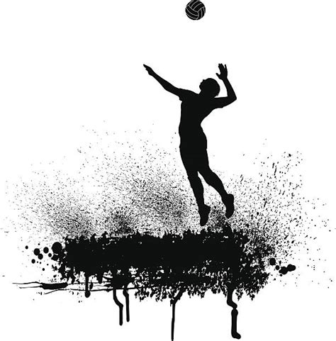 Girl Spiking A Volleyball Clipart Girls
