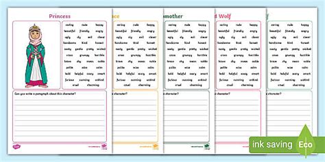 Character Description Writing Frames Teacher Made Twinkl