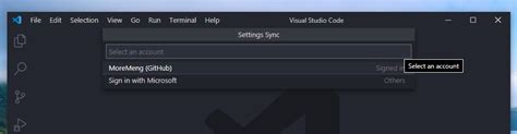 VS Code Settings Sync เพอความเกรยงไกร MoreMeng in th