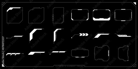 Sci Fi Futuristic Hud Dashboard Display Virtual Reality Technology