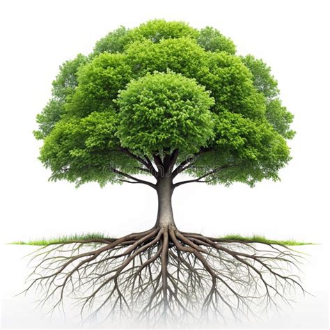 Geometric Tree With Roots Stock Illustration Illustration Of Geometric