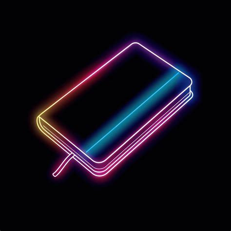 Notebook Neon Light Night Premium Photo Illustration Rawpixel