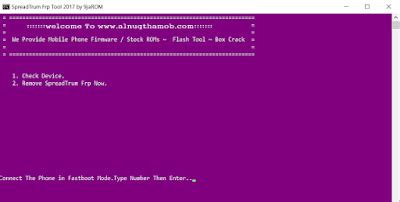 SPD SpreadTrum FRP Bypass Unlock Reset Tool Al Nuqtha Mobile