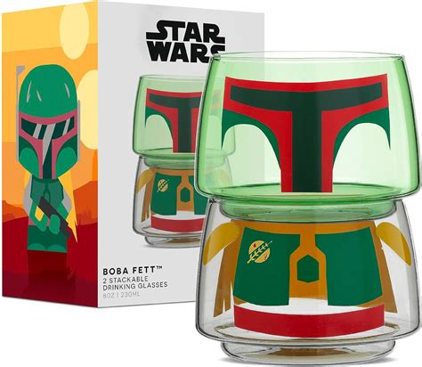 Joyjolt Character Stackable Star Wars Drinking Glasses
