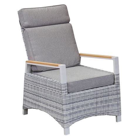 Lc Garden Keramo Loungesessel Aluminiumgeflechtteak Armlehnen Off