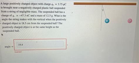 Solved A Large Positively Charged Object With Charge