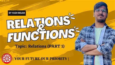RELATIONS PART 1 RELATION FUNCTION CA CMA Foundation CLASS 12 ISC