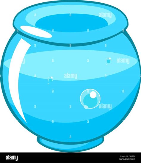 Cartoon Empty Fish Bowl