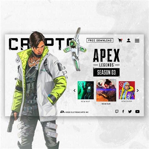 Website UI Apex Legends Programação web Programação Edições