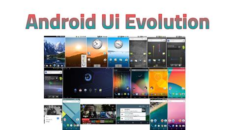 Wow Android UI Evolution YouTube