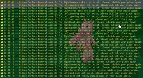 Hidden Surface Removal AssetId Spam Engine Bugs Developer