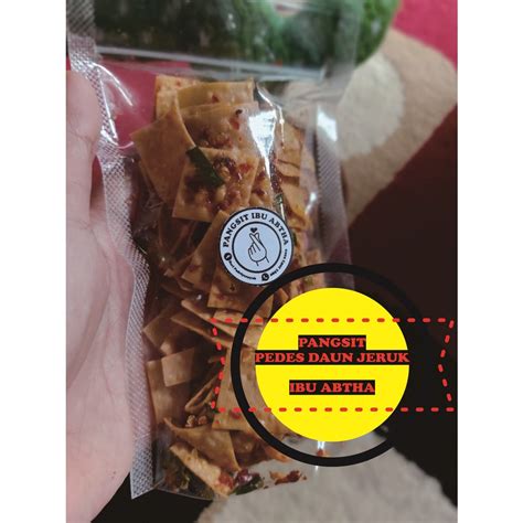 Jual Pangsit Pedes Daun Jeruk 100g Shopee Indonesia