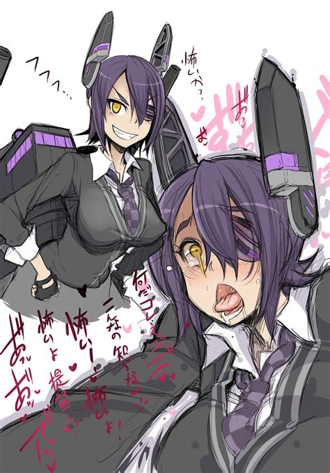 Shindol Tenryuu Kancolle Kantai Collection Translation Request 10s 1girl Ahegao