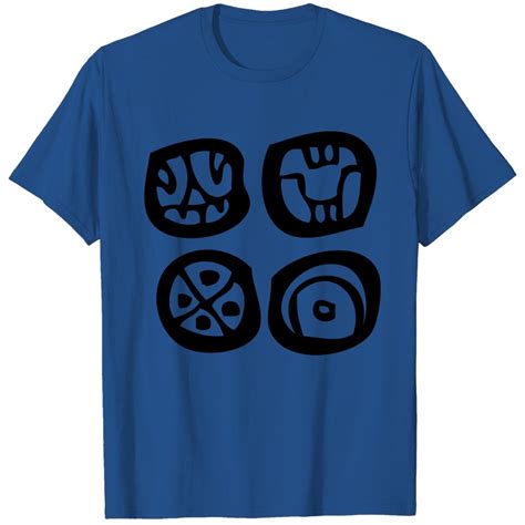 Four Maya Symbols Mayan Script Mayan Glyphs T Shirt Sold By Grace