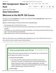 Quiz W01 Assignment Steps For Success Scavenger Hunt Pdf 9 16 22 2