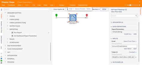 Set Dashboard Report Parameters