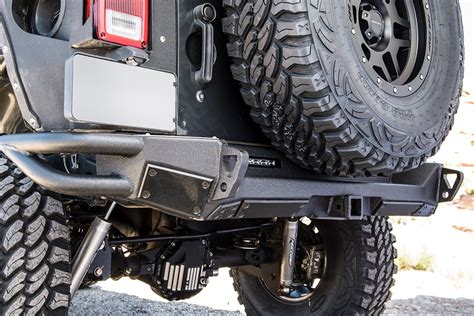 Smittybilt Jeep Wrangler SRC Gen Full Width Black Rear HD Bumper