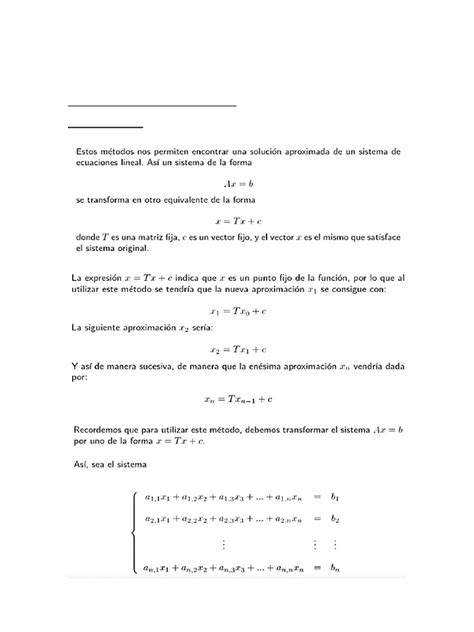 Método Iterativo Teoría Pdf