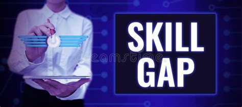 Writing Displaying Text Skill Gap Conceptual Photo Refering To A