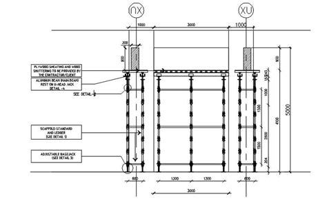 Structure Design In Detail AutoCAD Drawing Dwg File CAD File Cadbull