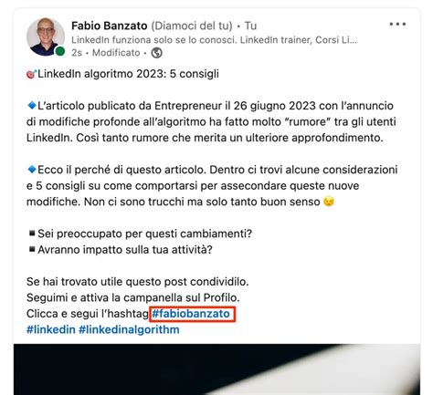 Hashtag Linkedin Come Funzionano E Come Usarli Corsi Linkedin Fabio