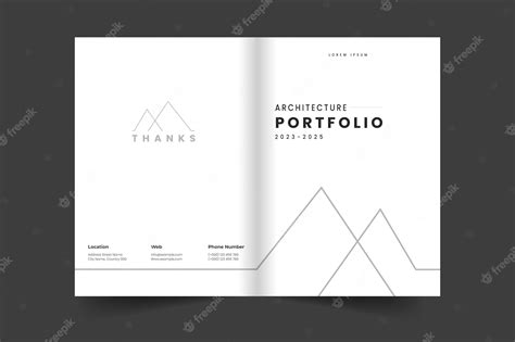 Premium Vector Building And Architecture Portfolio Template Or