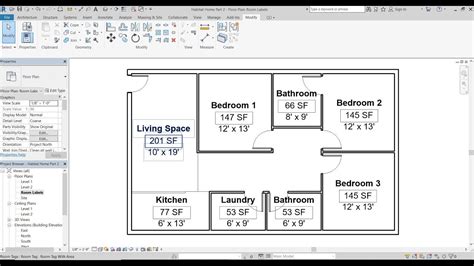 Autodesk Revit Tutorial Creating Room Labels Habitat Home