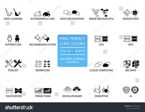 Pixel Perfect Thin Line Icons Symbols Stock Vector Royalty Free Shutterstock