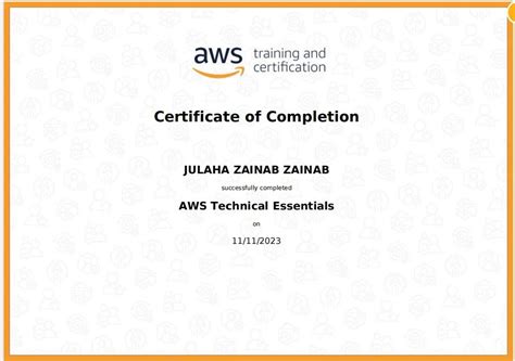 Julaha Zainab On Linkedin Awstechnicalessentials Aws Cloudcomputing Awsskills