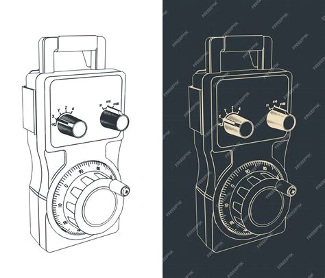 Premium Vector Electronic Handwheel Controller For Cnc Router Blueprints