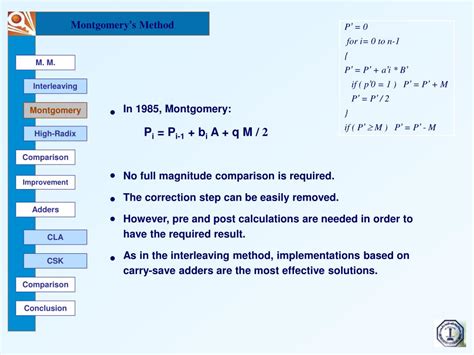 Ppt Modular Multiplication C A B Mod M Where A B
