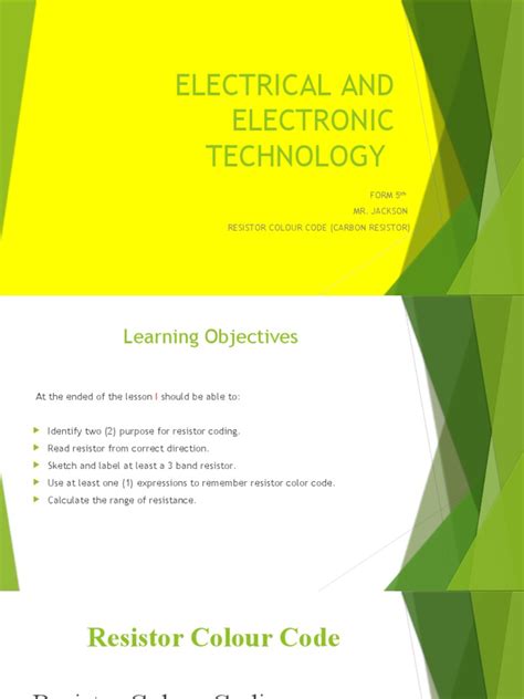 Resistor Colour Code Pdf Resistor Electrical Resistance And