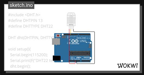 Sensor Dht Wokwi Esp32 Stm32 Arduino Simulator