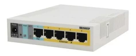 Mikrotik Smart Switch Rb260gsp Css106 1g 4p 1s 5p Giga Poe Parcelamento Sem Juros