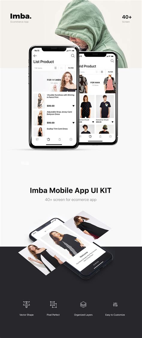 imba ecommerce mobile app ui kit 520191 templatemonster