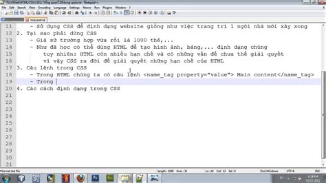Tự Học Css Bài 1 Tổng Quan Về Css Youtube