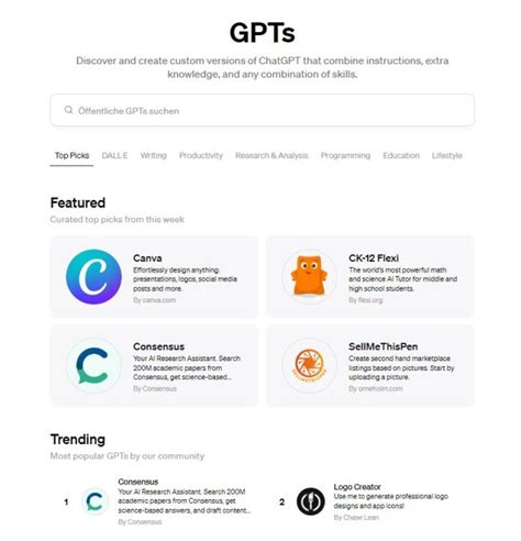 Openai Gpts Eigene Chatbots Für Spezielle Anwendungsbereiche Erstellen