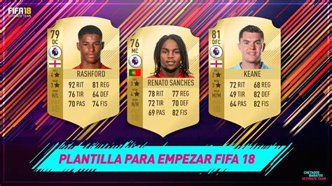 PLANTILLA PARA EMPEZAR EN FIFA ULTIMATE TEAM PREMIER LEAGUE PARA POBRES YouTube