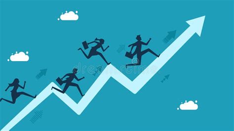 Assessment Of Staff Scores Career Growth Stock Vector Illustration