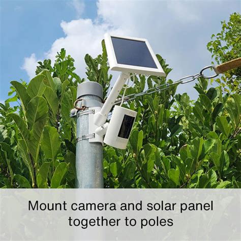 Getuscart Holicfun 2 In 1 Security Camera And Solar Panel Pole Mount
